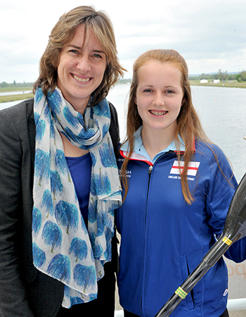 Katherine Grainger awards Georgia Carmichael with £1,000 from SportsAid ...