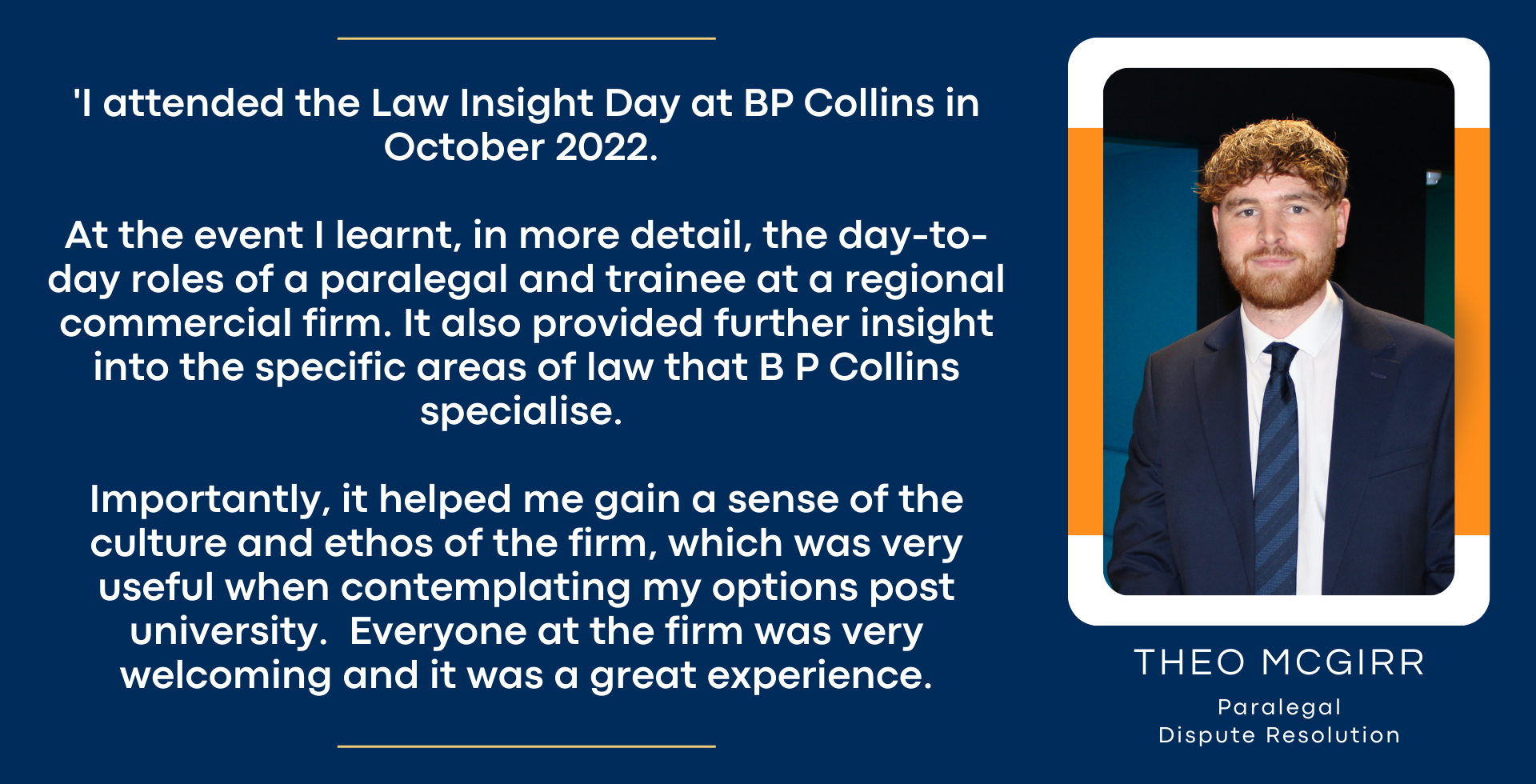Law Insight Day - B P Collins Solicitors